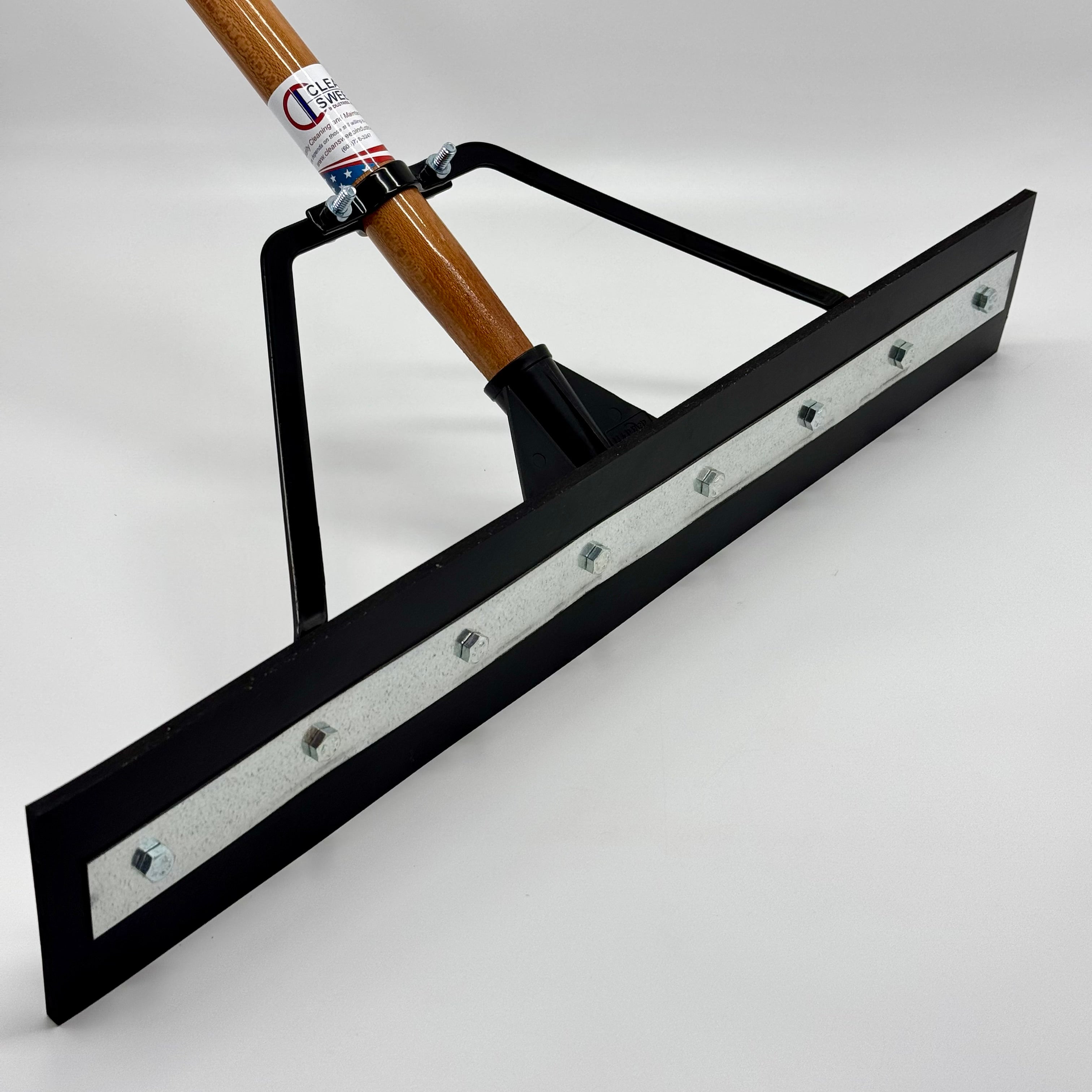 248 Series Industrial Straight Flexible Rubber Squeegee with 60" Handle ...
