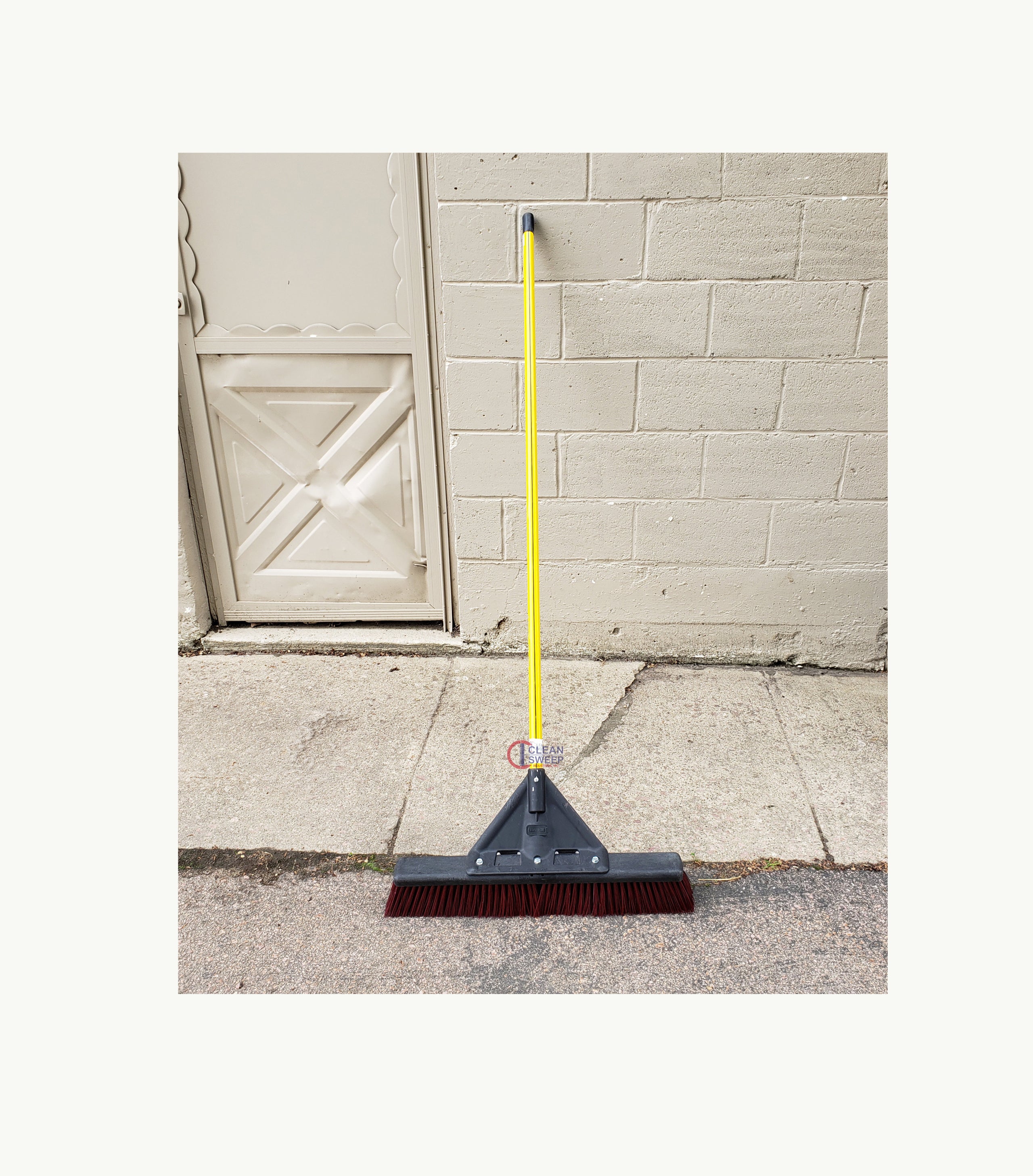 24" Juno Broom, maroon bristle, complete - Clean Sweep Industries - USA ...